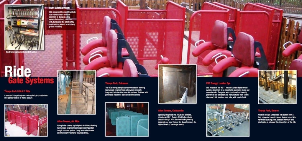 Garmendale: Safety is number one for theme park ride gate systems.
