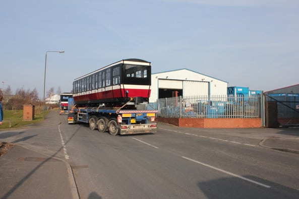 Snowdon Mountain Railway Coaches leave Dale Works | Garmendale