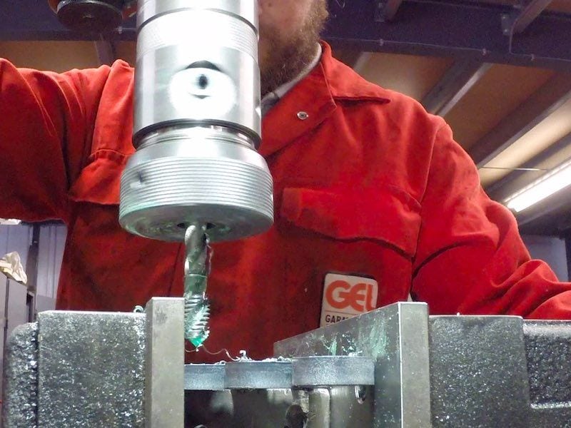 Tapping M10 holes in 8mm steel | Garmendale Theme Park Engineering