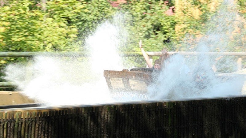 Chessington World of Adventures - Dragon Falls log flume refurbishment ...